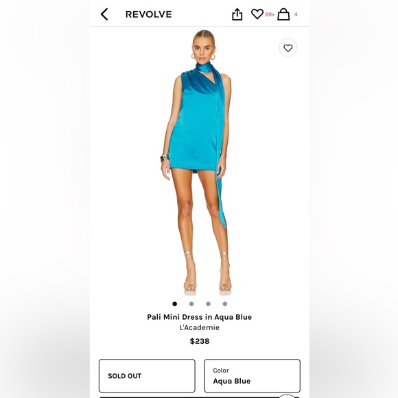 L'Academie | Dresses | Revolve Blue Cocktail Dress | Poshmark